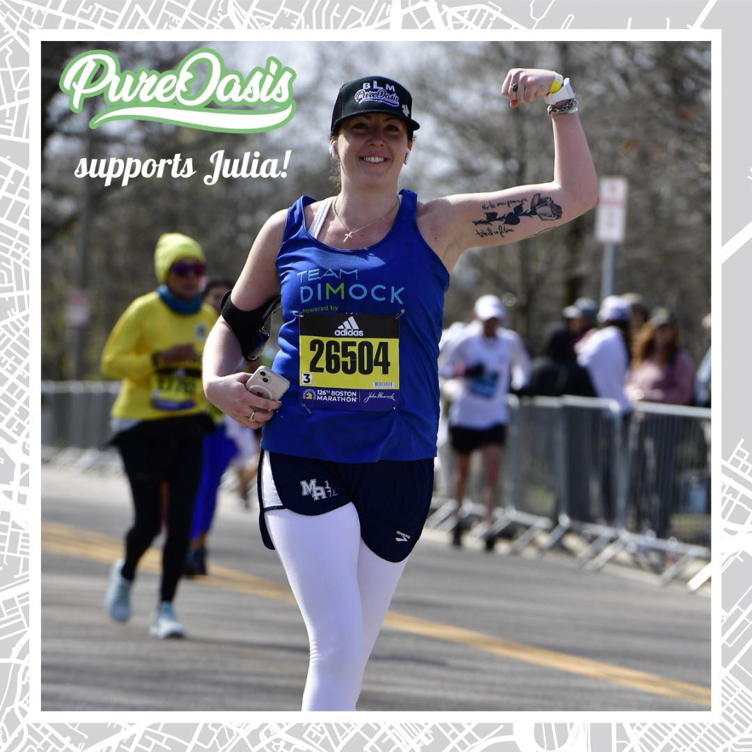 Pure Oasis Supports Julia’s Marathon Run for Local Boston Charity